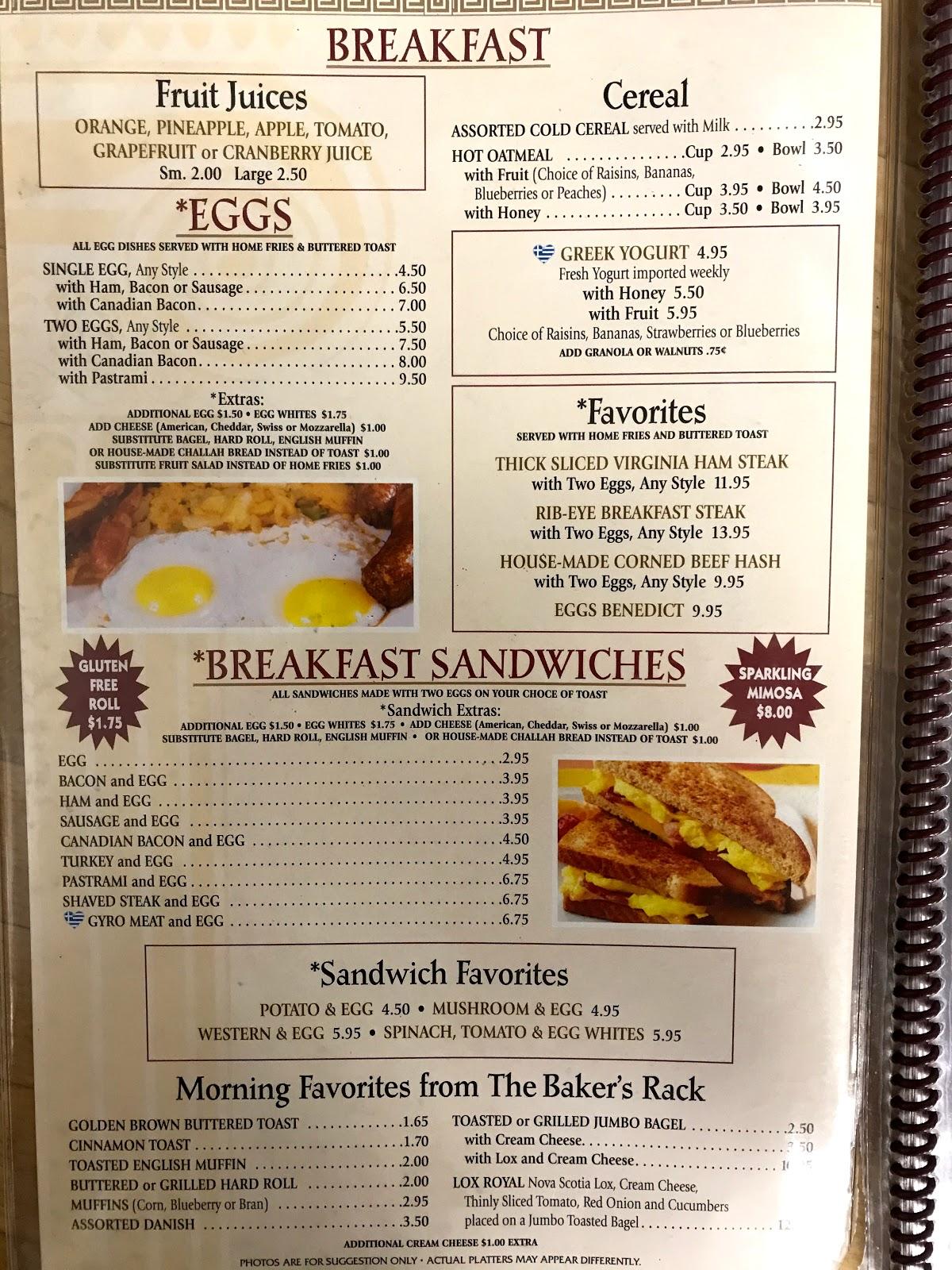 Menu at Adelphia Cafe, North Haven