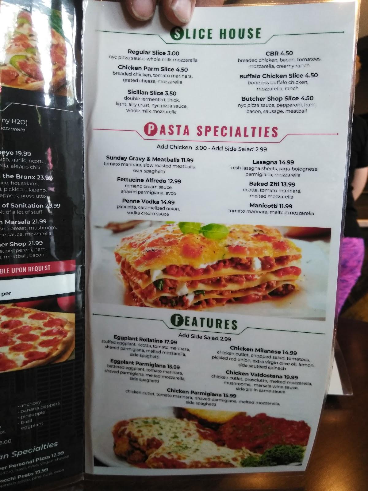 Menu at Bronx House Pizza pizzeria, Ormond Beach