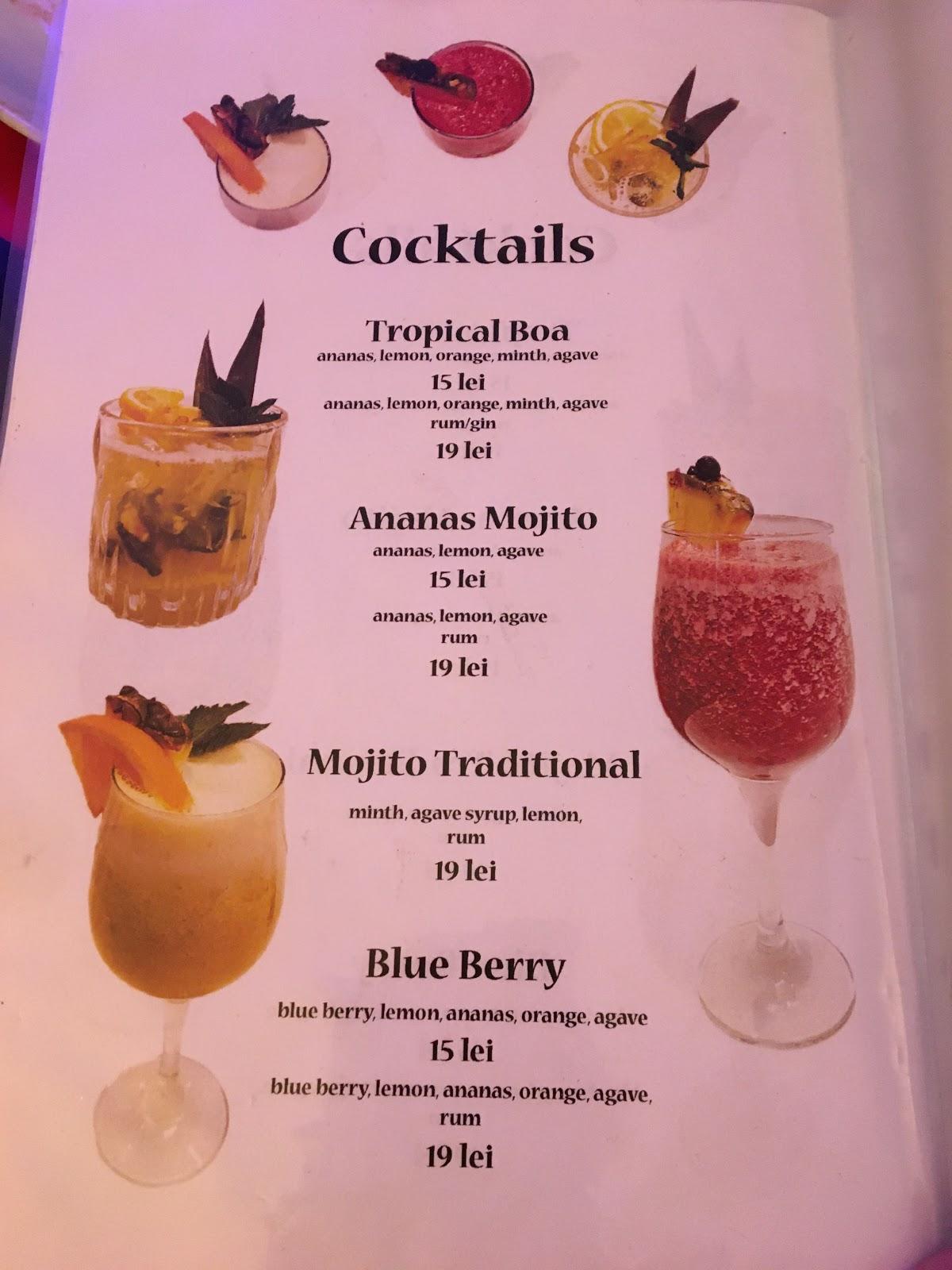 Menu at level up, Bucharest, Strada Sfânta Vineri 10