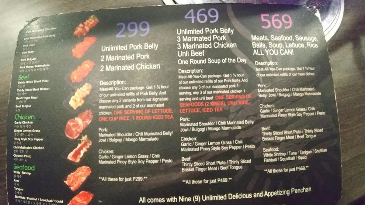 Menu at Annyeong Samgyupsal (BBQ & RamenHouse), Ormoc