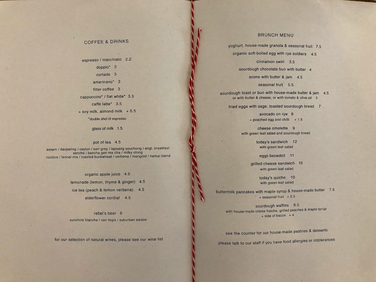 Menu da Marigold Roma ristorante, Roma