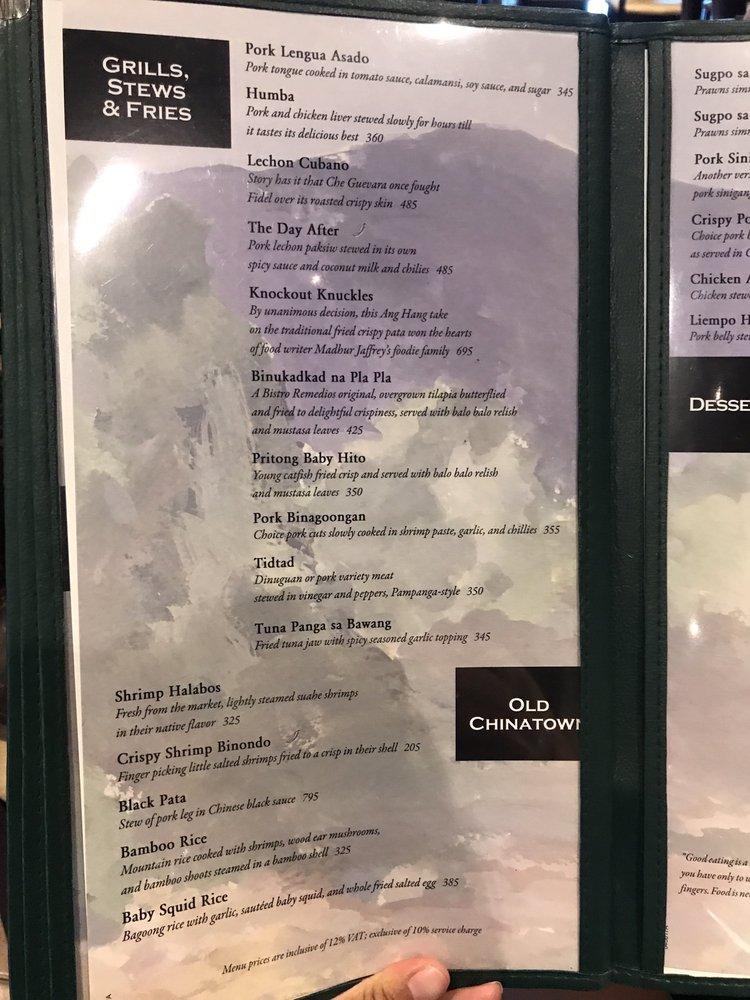 Menu at Abe restaurant, Mandaluyong, 3/F Mega Fashion Hall