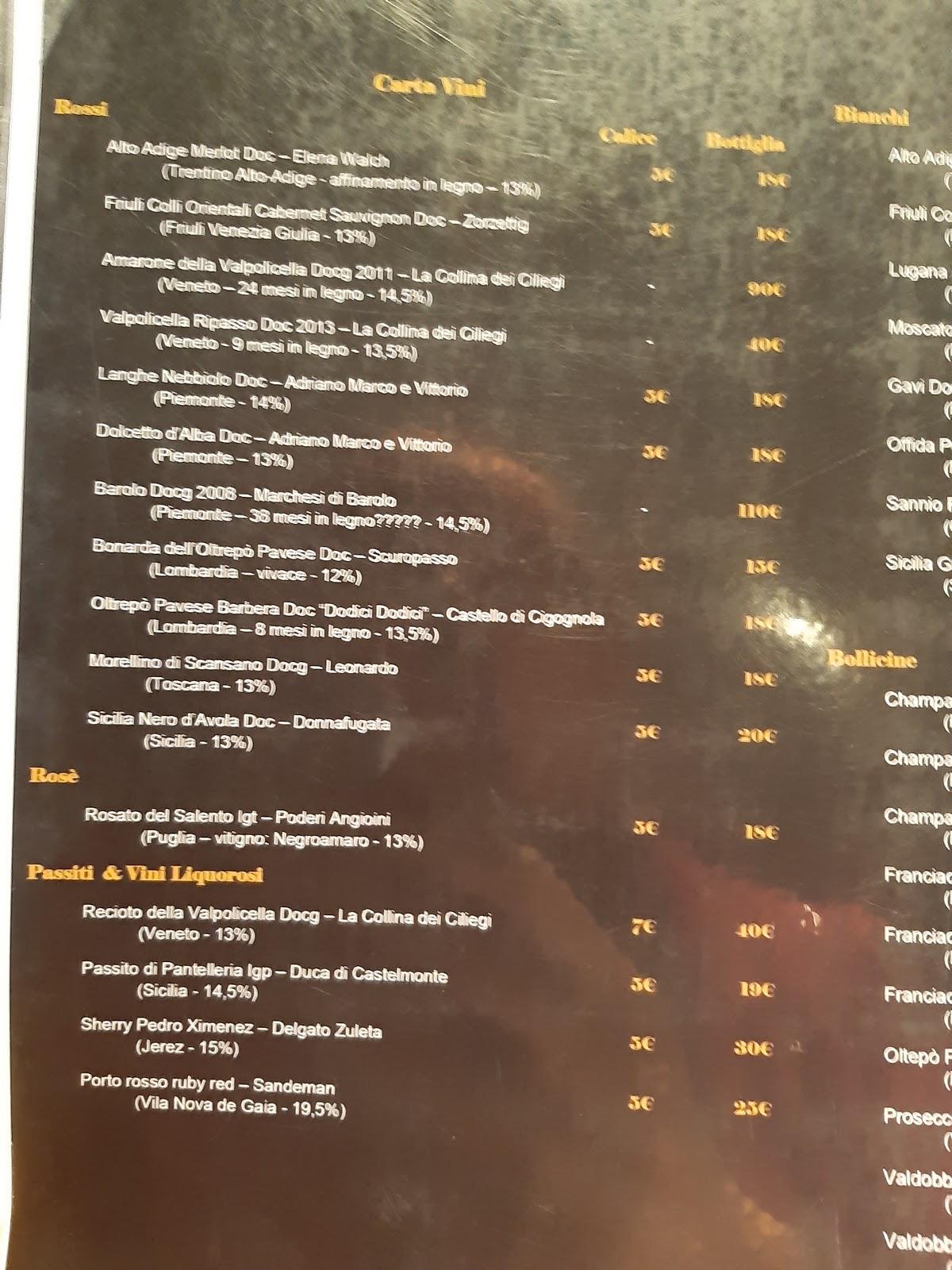 Menu at LARGO 34 pub & bar, Vigevano