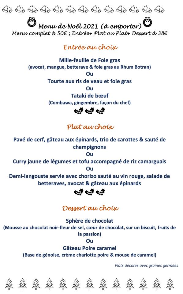Menu au Rêve du Chef restaurant, Castelnau-le-Lez