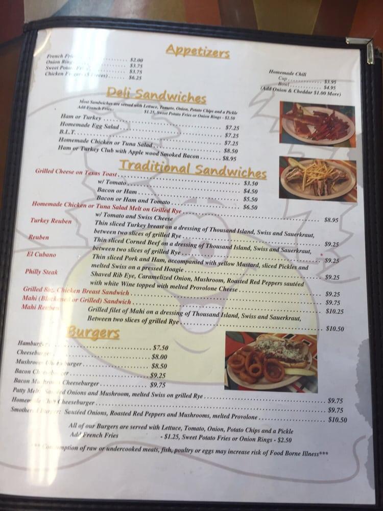 Menu at Scrambled Egg Cafe, Indian Harbour Beach