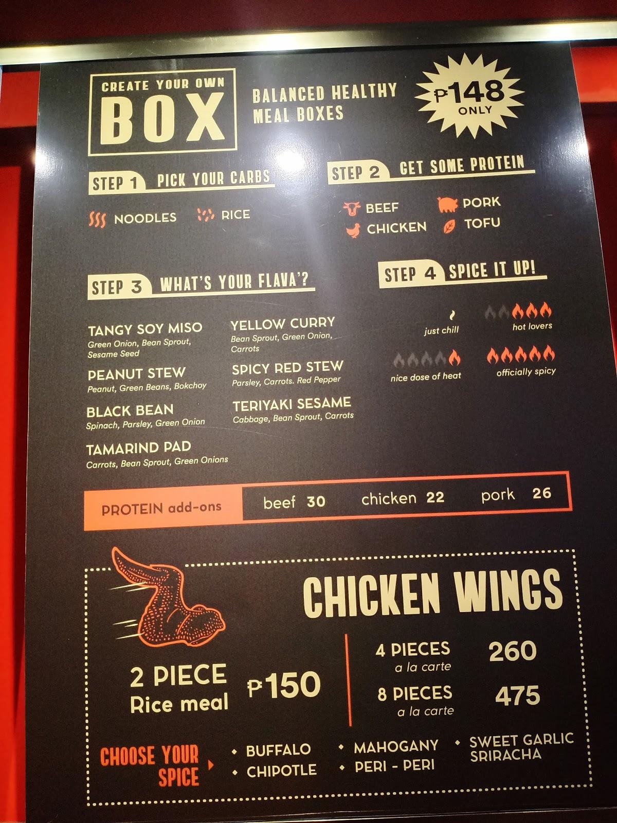 Carta del restaurante Spicy Box Food Corner, Dagupan