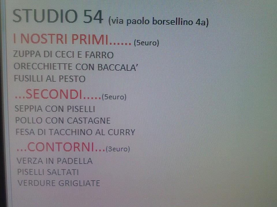 Speisekarte von Studio 54 Caffè, Ristorante, Pizzeria - Fano PU, Fano