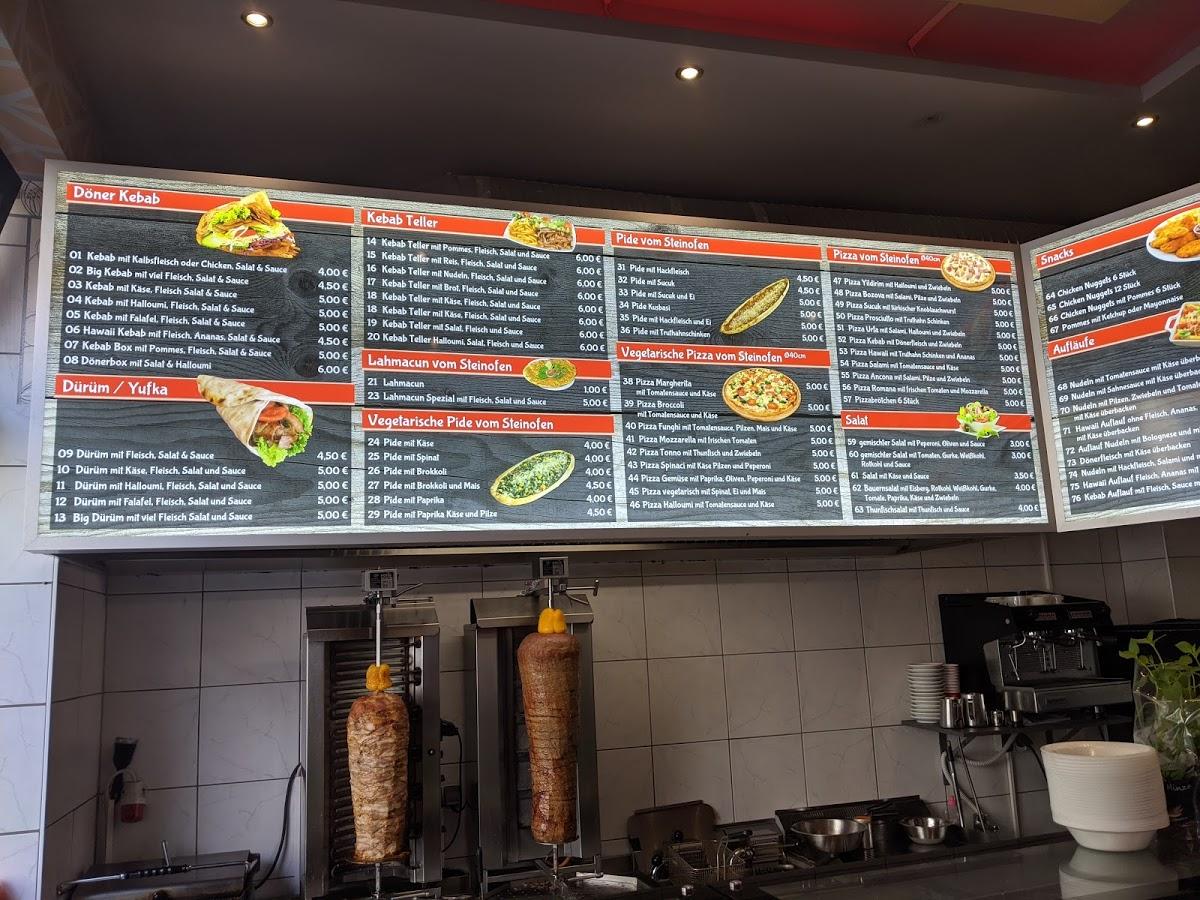 Menu at Taksim Bistro, Leipzig