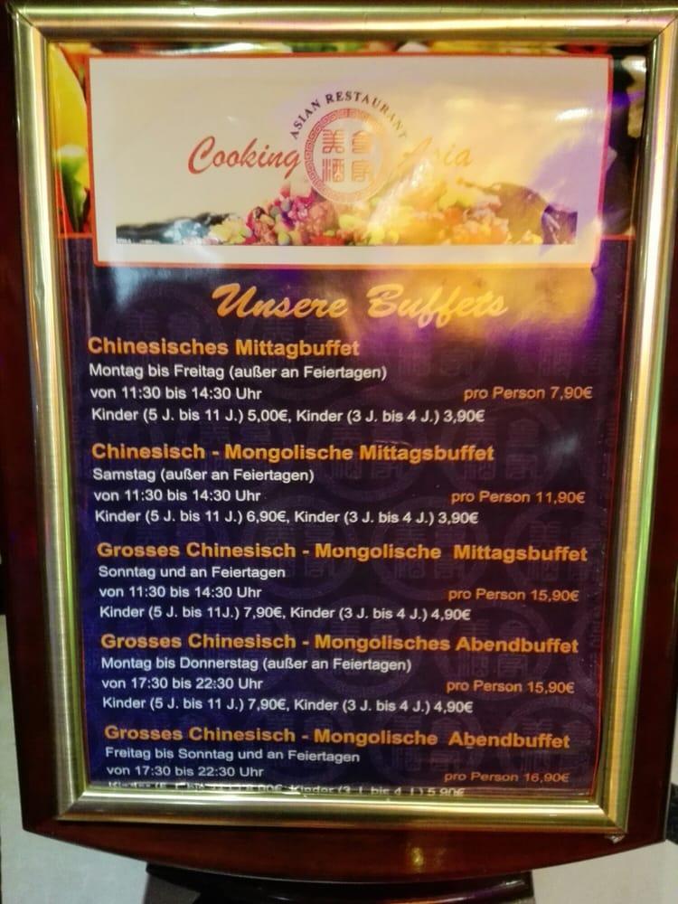 Menu at Cooking Asia Freising restaurant, Freising