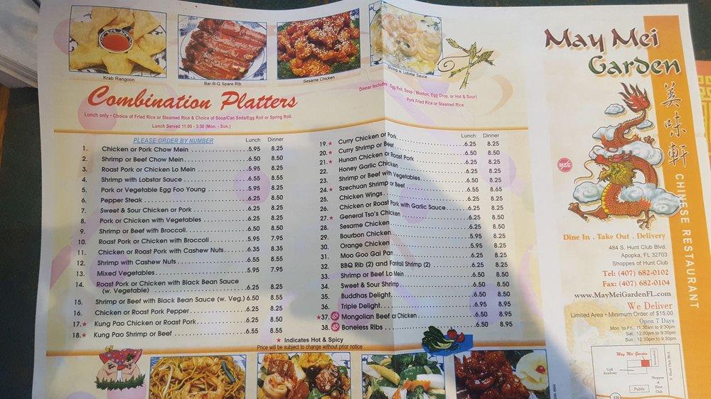 Menu at May Mei Garden restaurant, Apopka