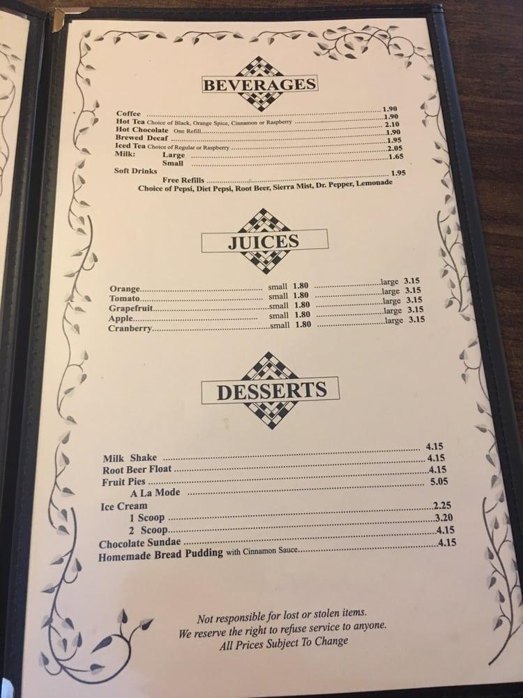 Menu at Brentwood Cafe, Brentwood, Brentwood Blvd