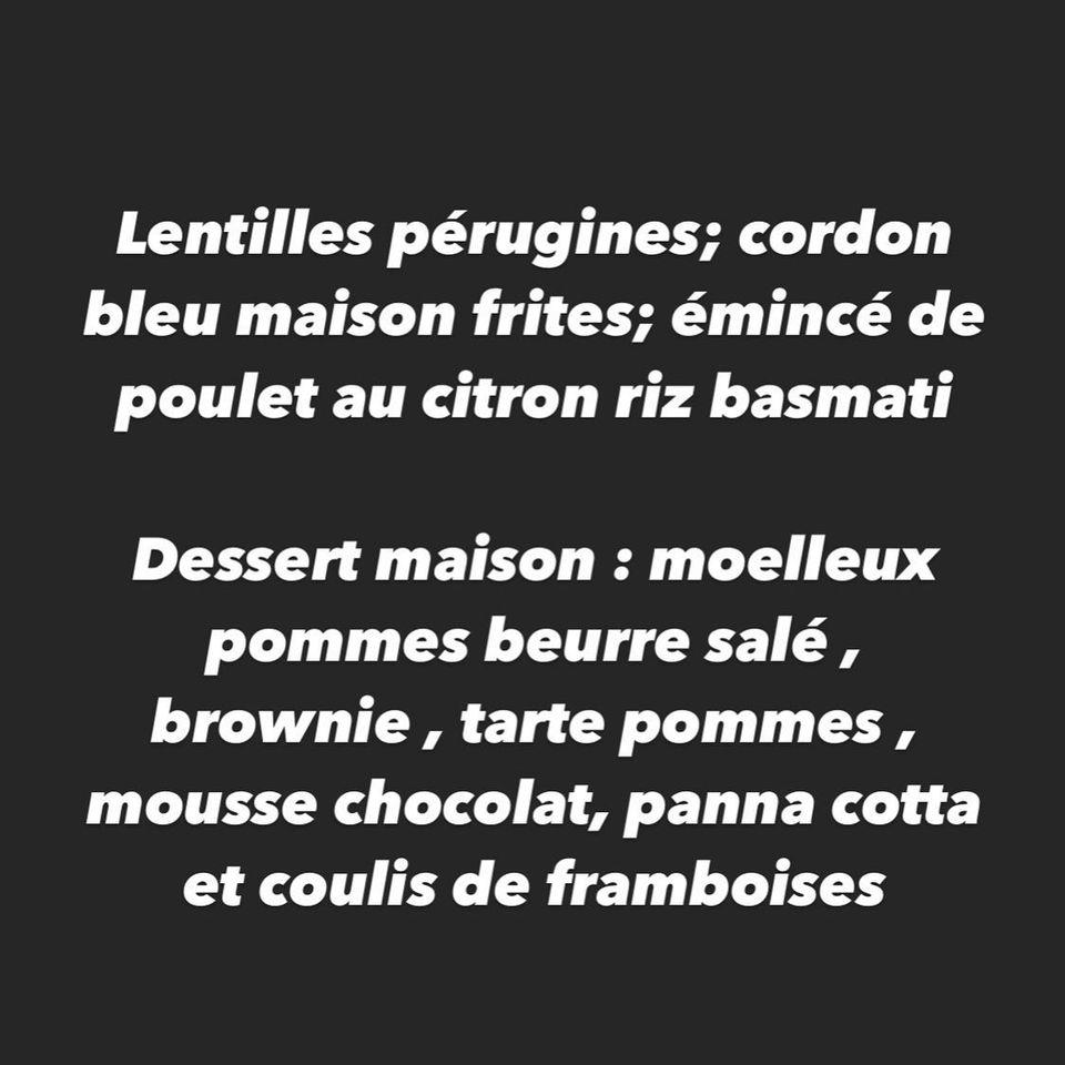 Menu at Le Relax restaurant, Nice