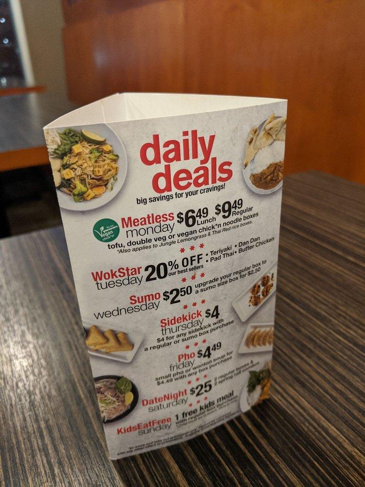 Menu at Wok Box Oshawa restaurant, Oshawa, 855 Taunton Rd E Unit 4