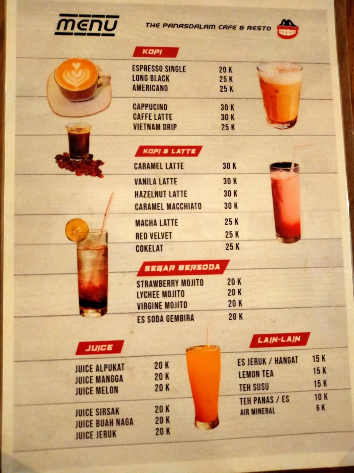 Menu at Rumah The Panas Dalam cafe, Banjarmasin