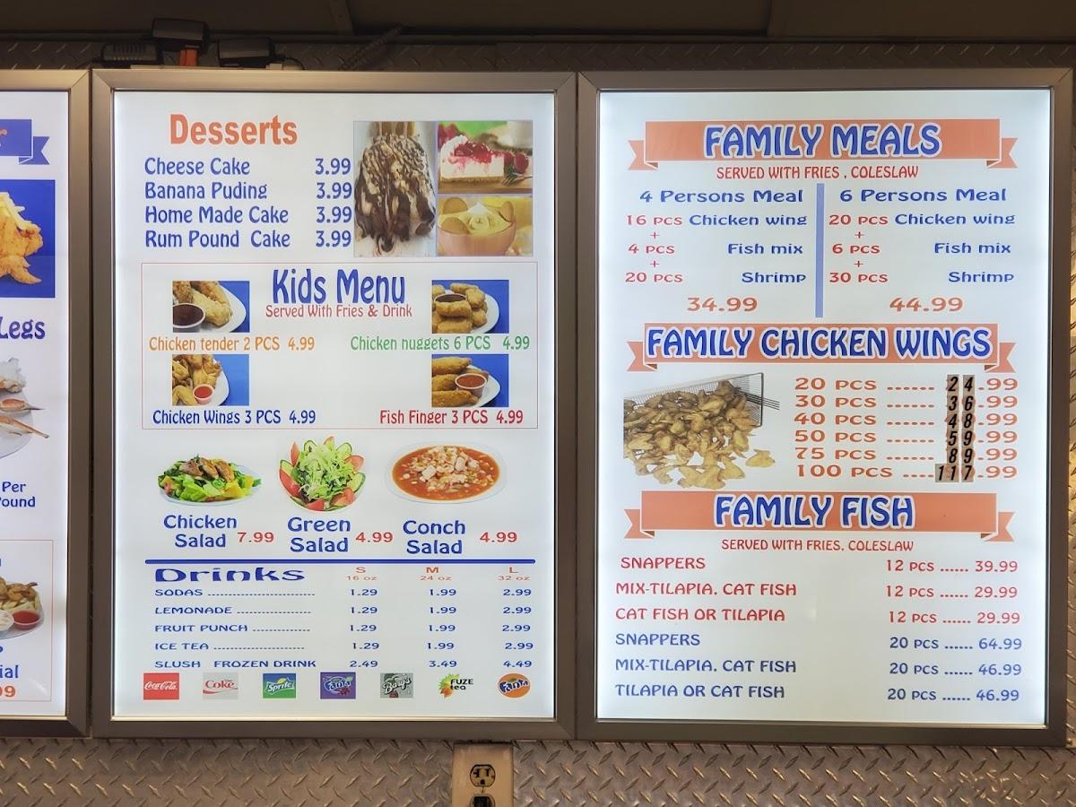 Carta del restaurante Snappers Fish & Chicken, Miami, NW 17th Ave