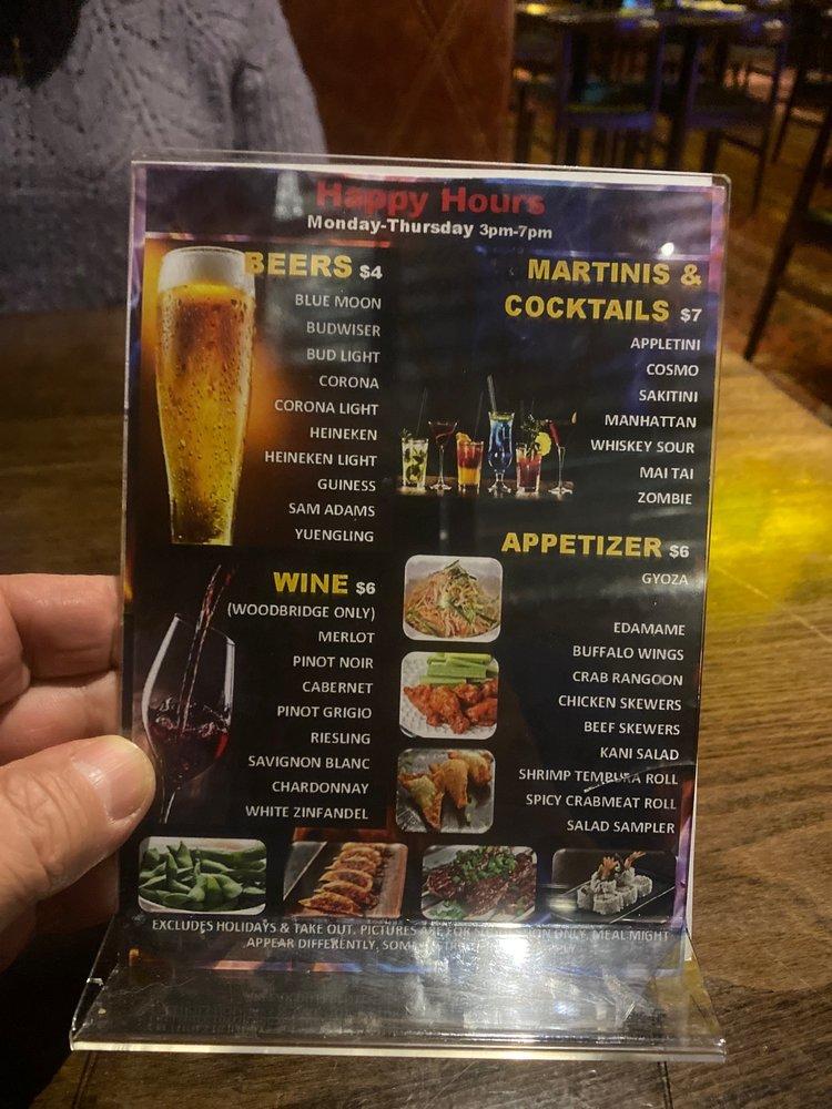 Menu at Wild Fusion restaurant, Mohegan Lake