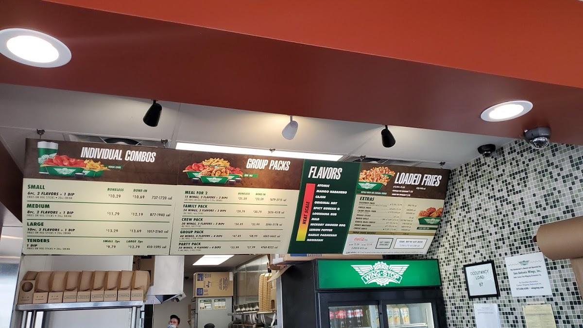 Menu at Wingstop restaurant, Austin, Research Blvd Ste 238