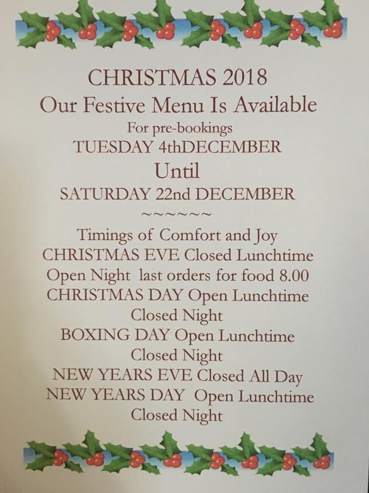 Menu at Crown Point Tavern pub & bar, Trowse Newton