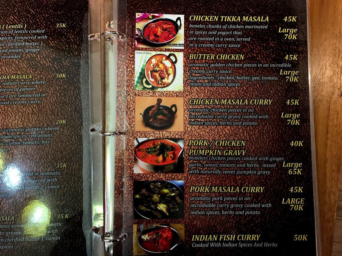 Menu at Mighty Monkey restaurant, Abiansemal