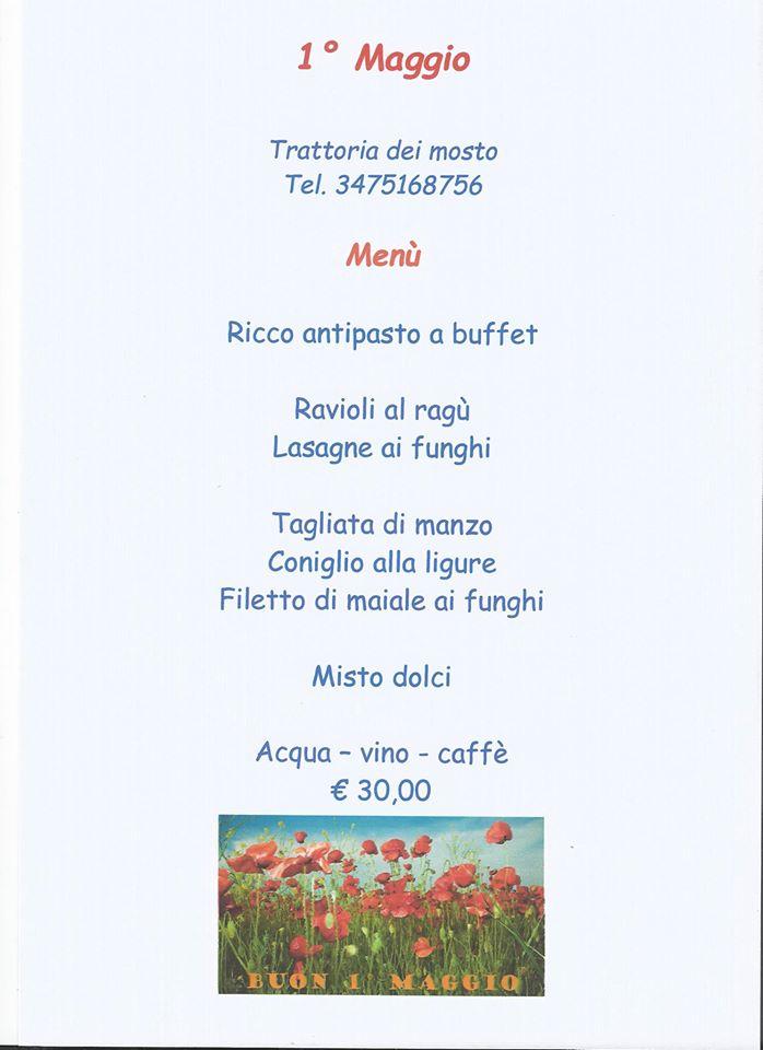 Speisekarte von Trattoria dei Mosto pub & Bar, Conscenti