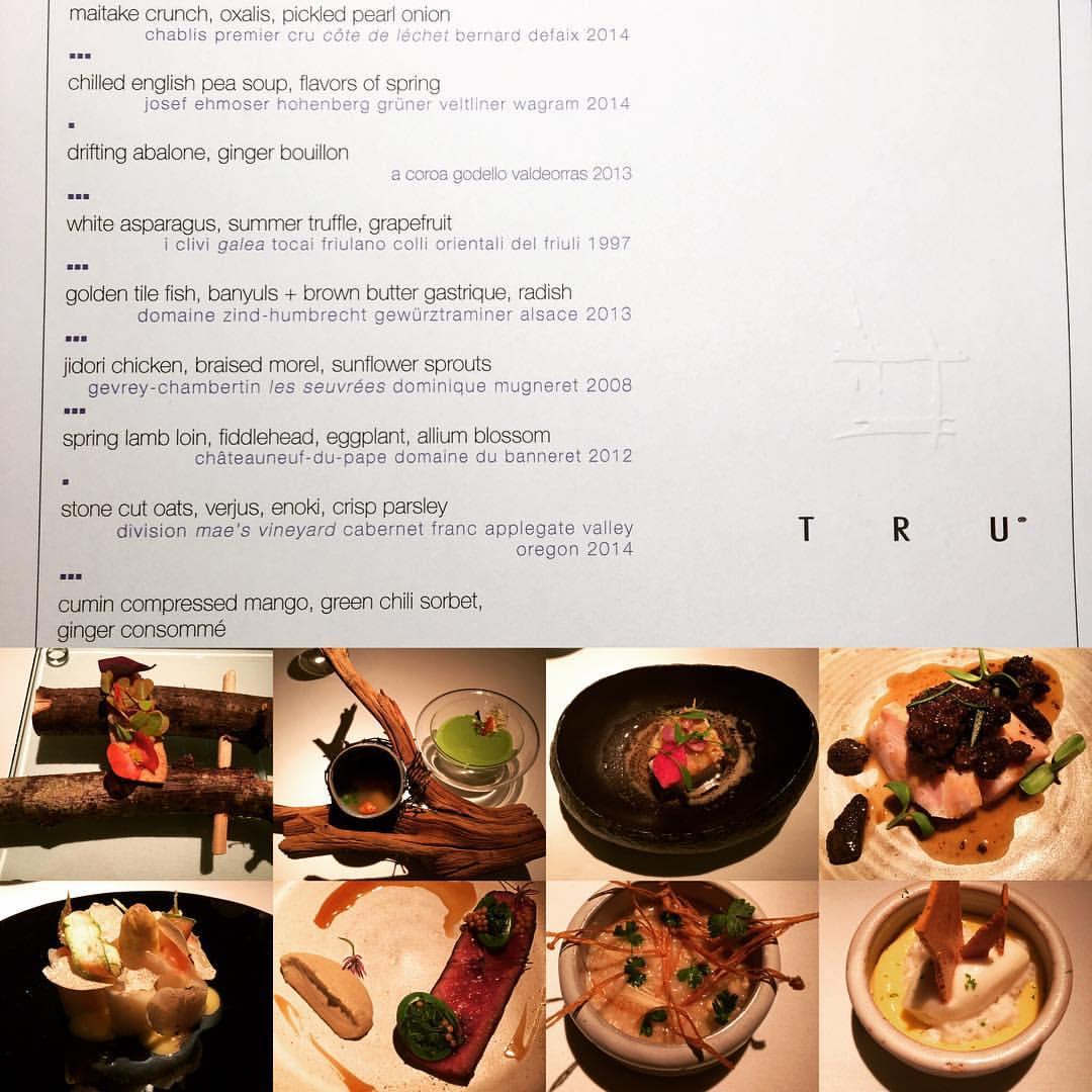 Menu at Tru pub & bar, Chicago, 676 N St Clair St