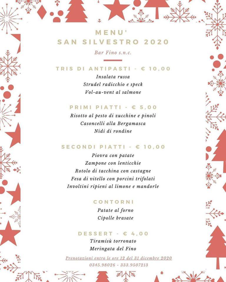 Menu at Fino pub & bar, Val Brembilla