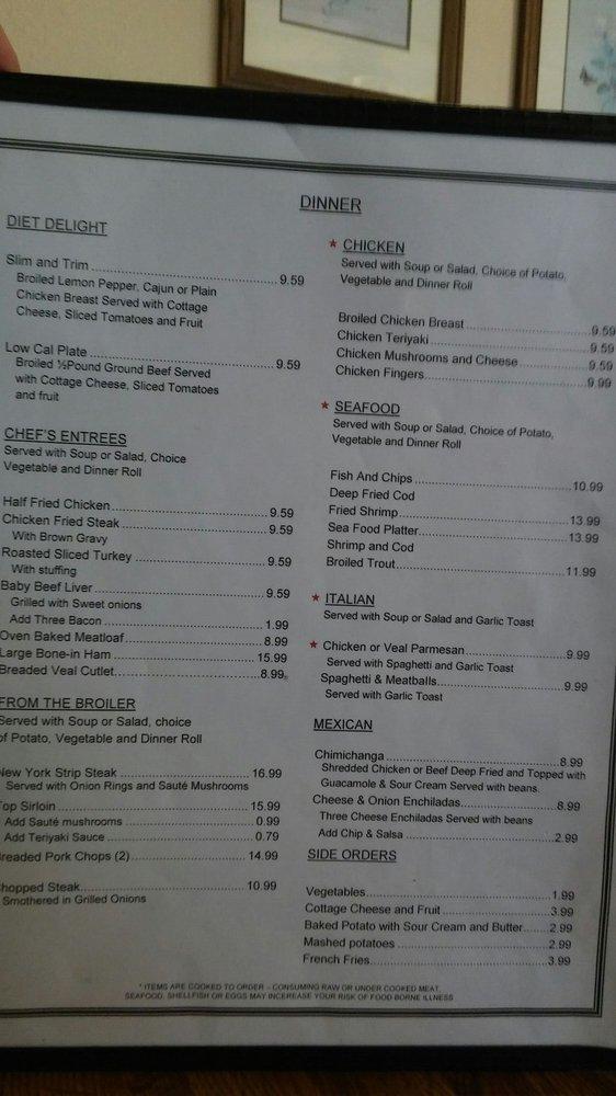 Menu at Genie G's Family Restaurant, Phoenix