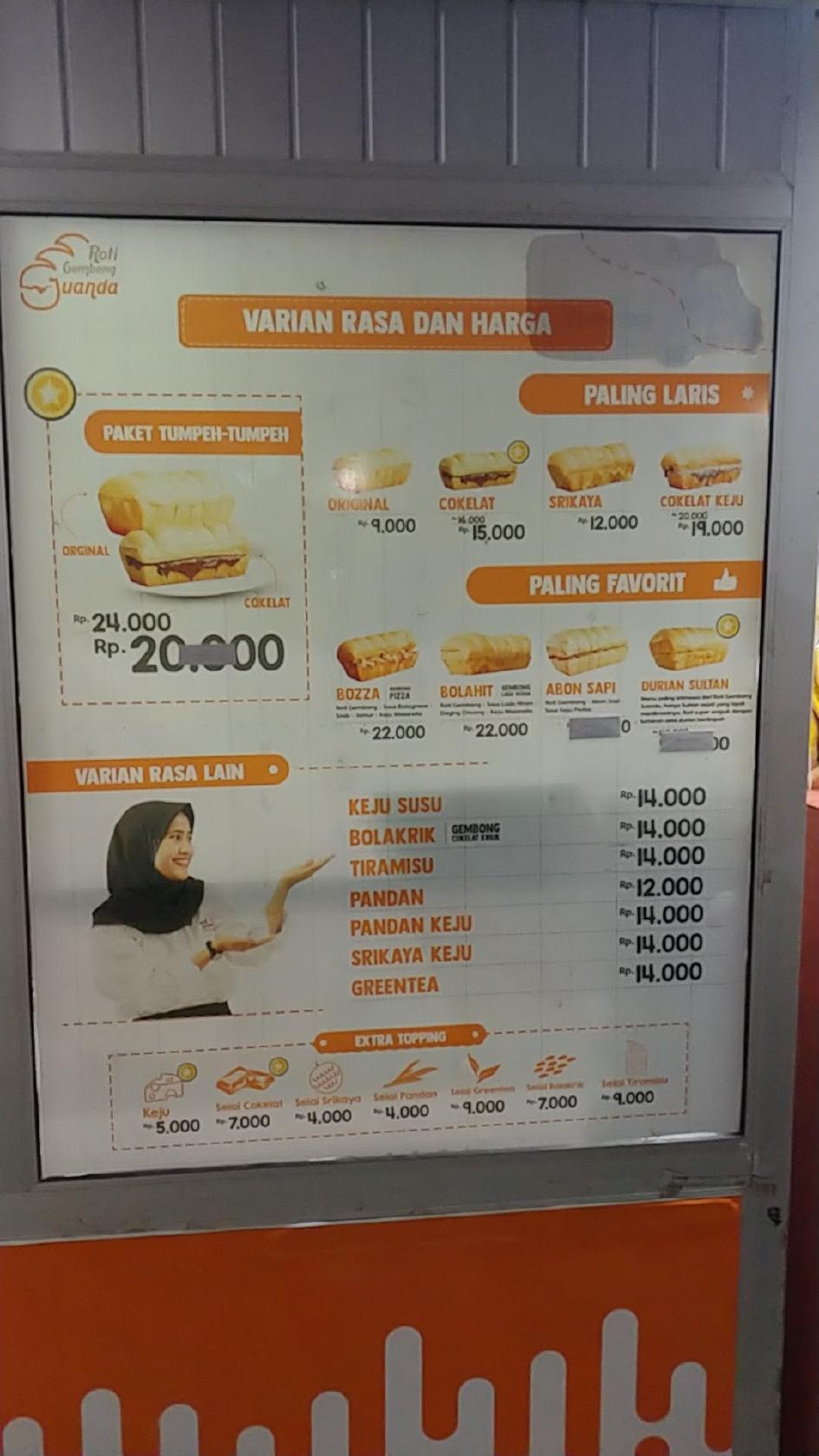 Menu at Roti Gembong Juanda Outlet Pattimura, Roti gembong Samarinda ...