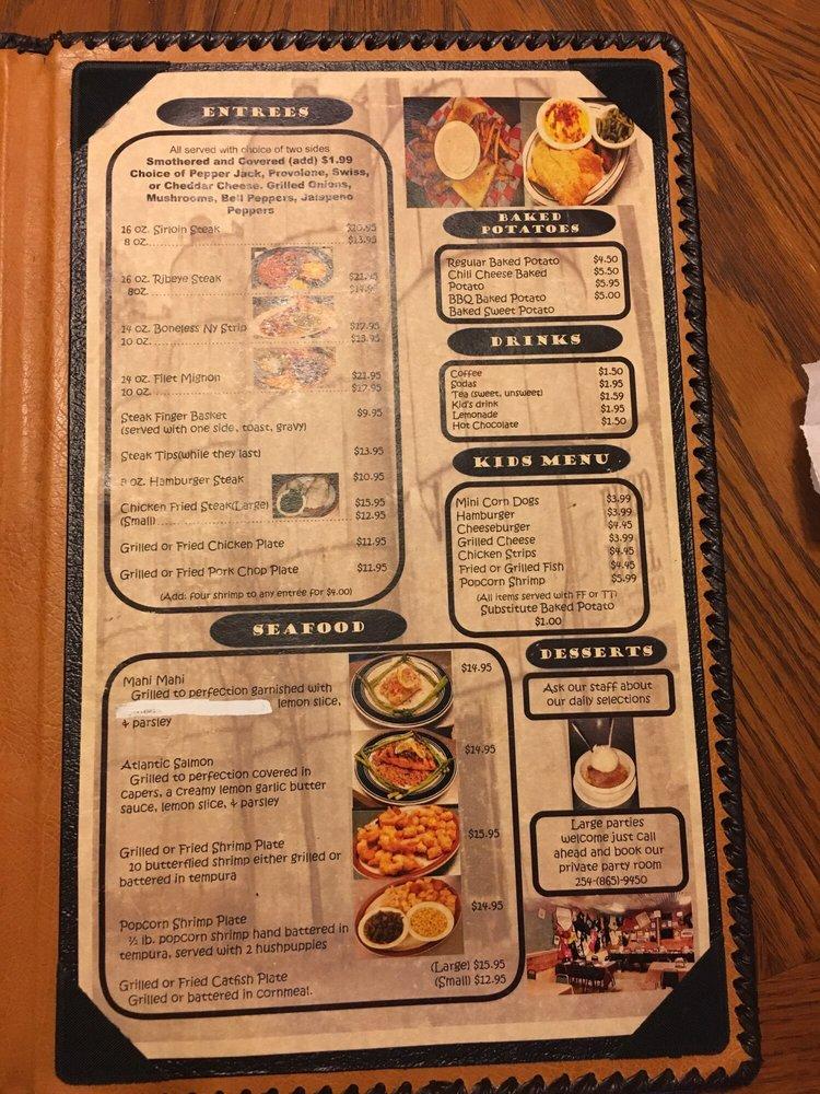 Menu at The Feed Mill BBQ, Gatesville