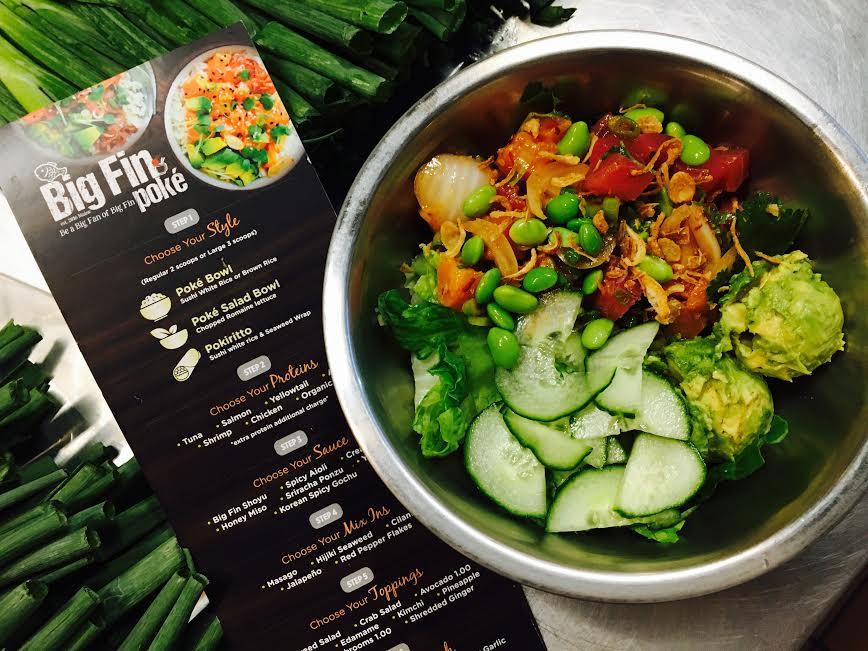 Menu at Big Fin Poké - Westbrook restaurant, Westbrook, 95 Rock Row STE 150