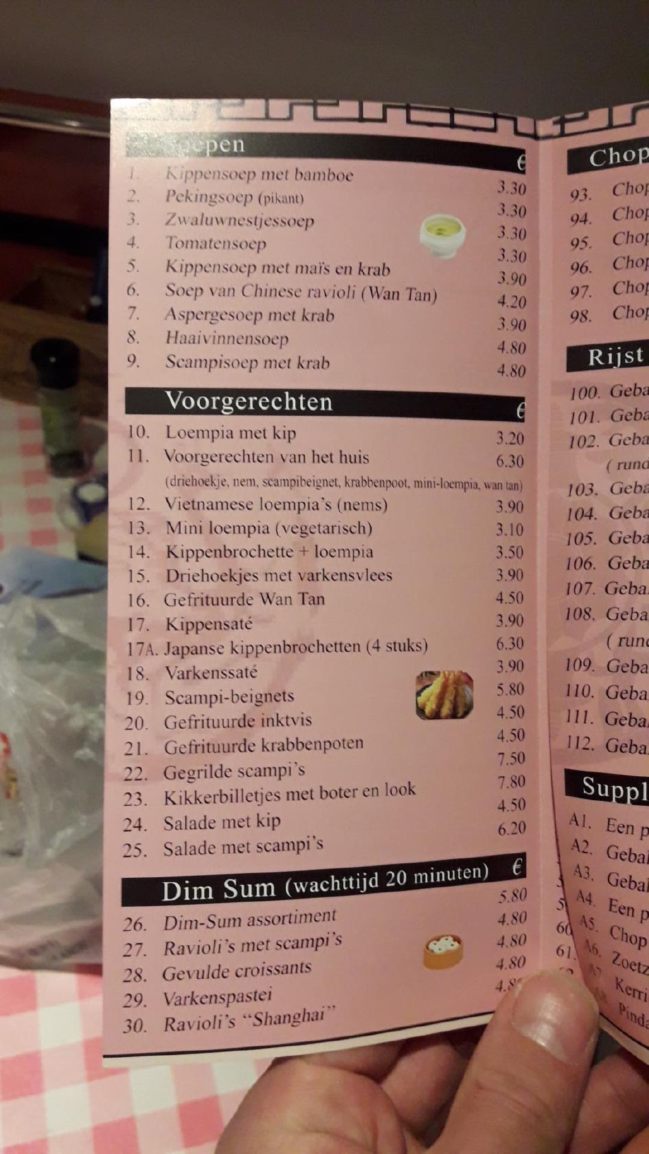 Menu au Xin Hao, Lennik