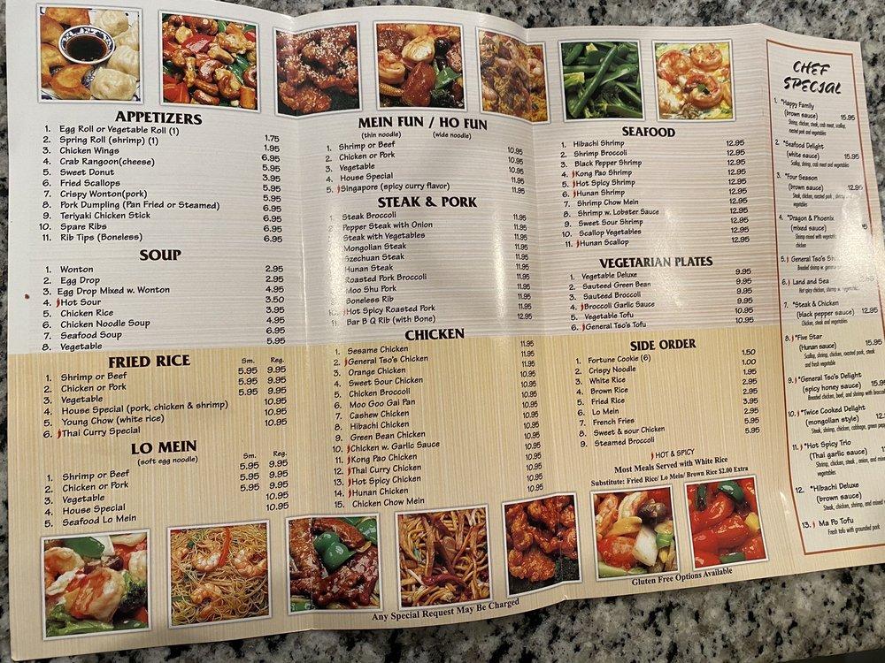 Menu at China Uno restaurant, Holly Springs, 308 Village Walk Dr