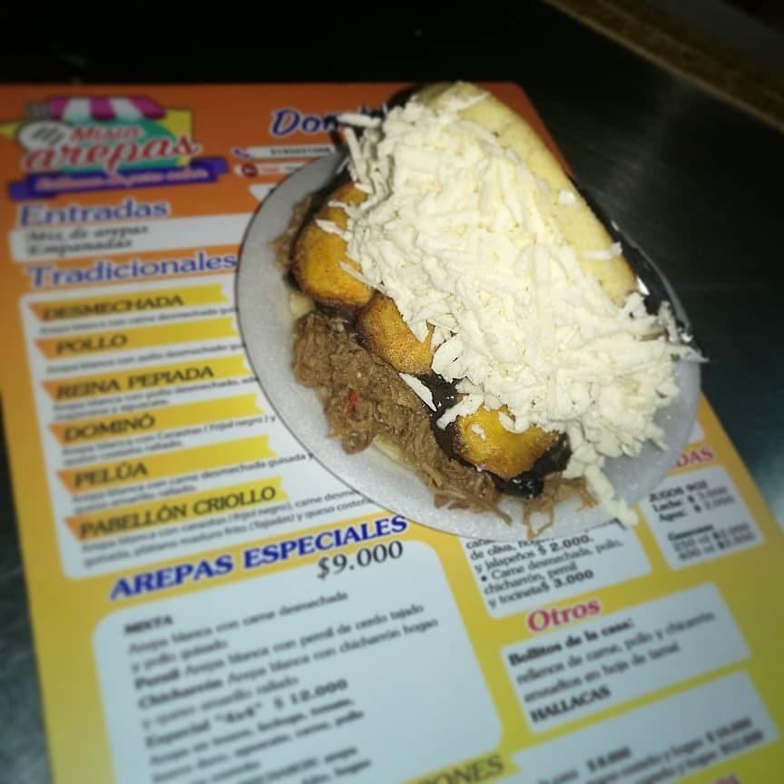 Carta del restaurante Misia Arepas, Bogotá, Cra. 12 #145-09