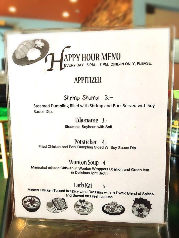 Menu at The Key Thai Restaurant and Sushi Bar, Key Largo