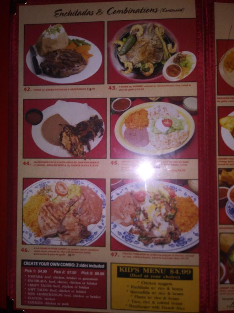 Menu at El TEJAS MEXICAN RESTAURANT, Haltom City