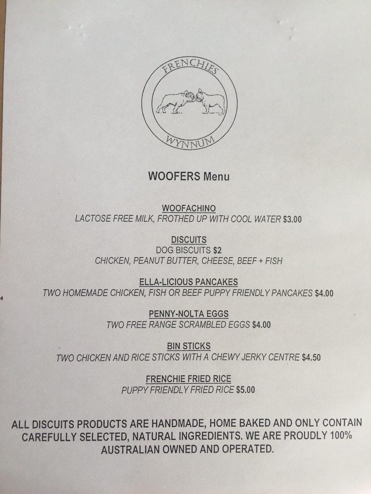 Menu at Frenchies Cafe Wynnum, Wynnum