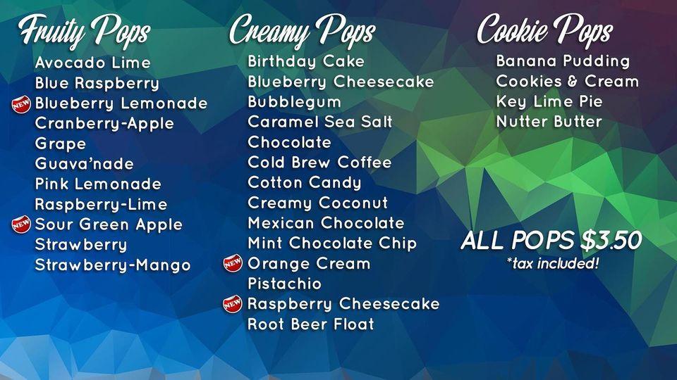 Frios Gourmet Pops - Alabaster in Alabaster - Restaurant menu and reviews