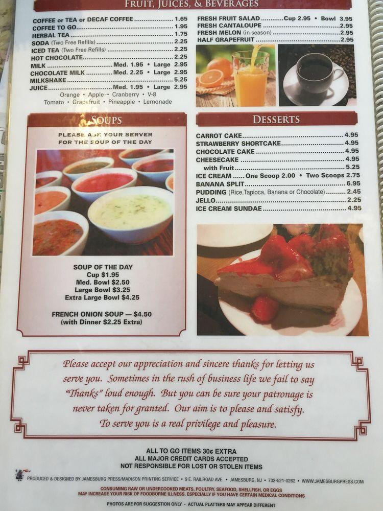 Menu at Folcroft Diner restaurant, Folcroft