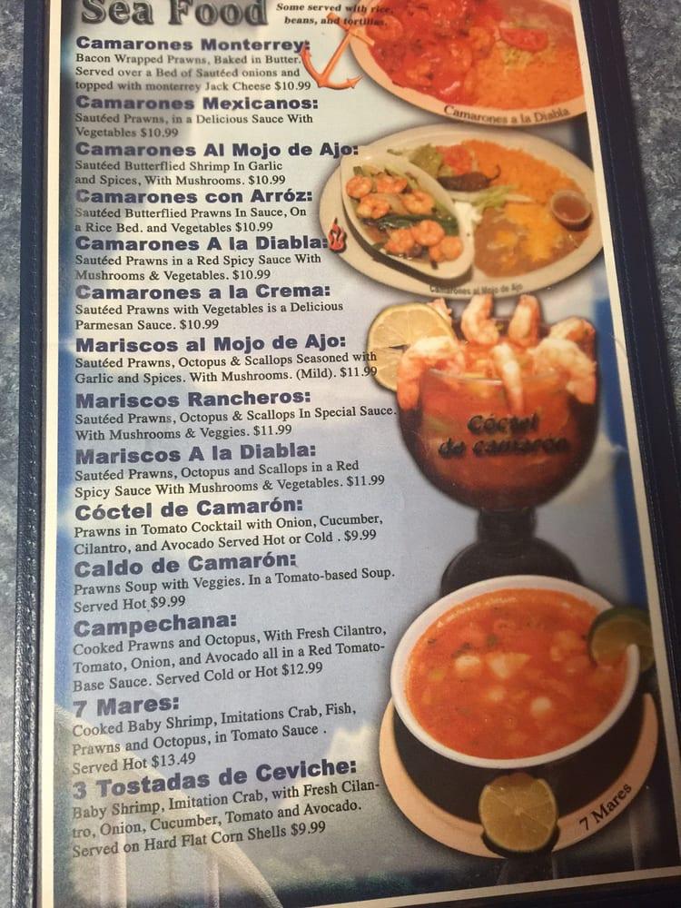 Menu at Tres Hermanos restaurant, American Falls, 2854 Pocatello Ave