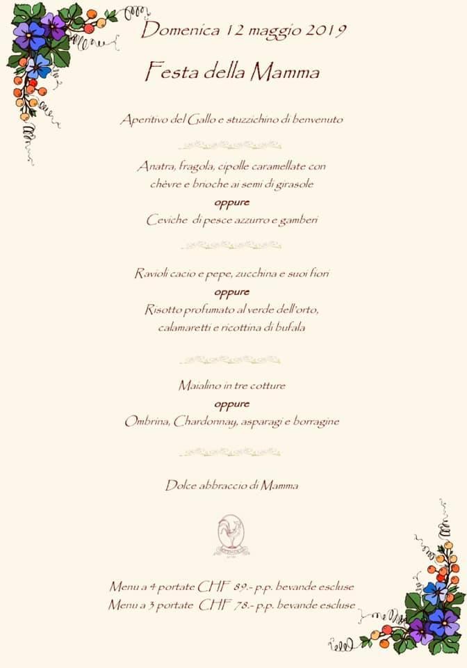 Menu at Ristorante Motto del Gallo, Torricella-Taverne