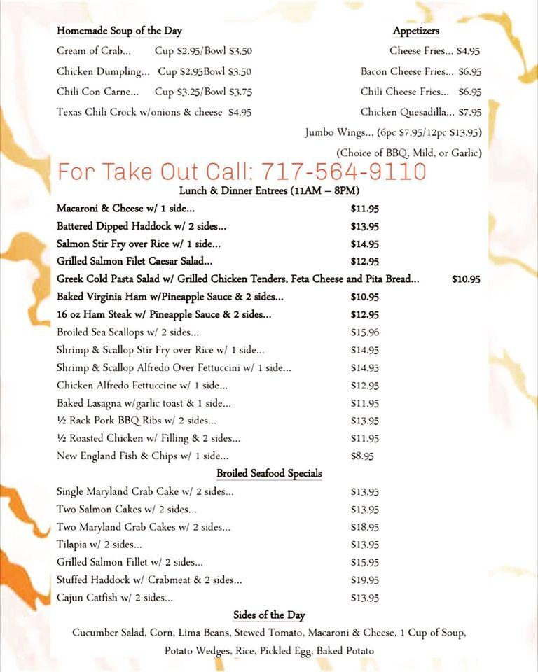 Menu at The Promenade Family Restaurant, Harrisburg