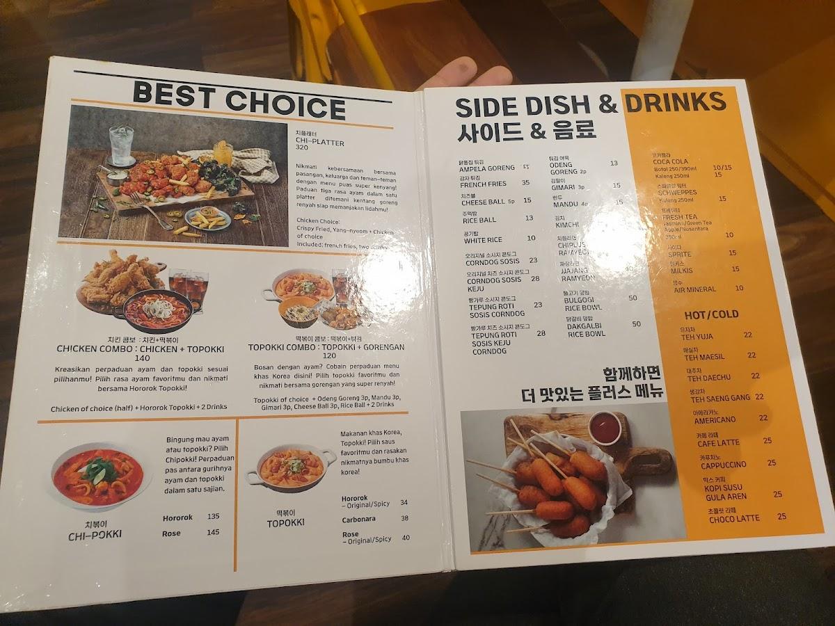 Menu at Chicken Plus Paskal Bandung restaurant, Bandung