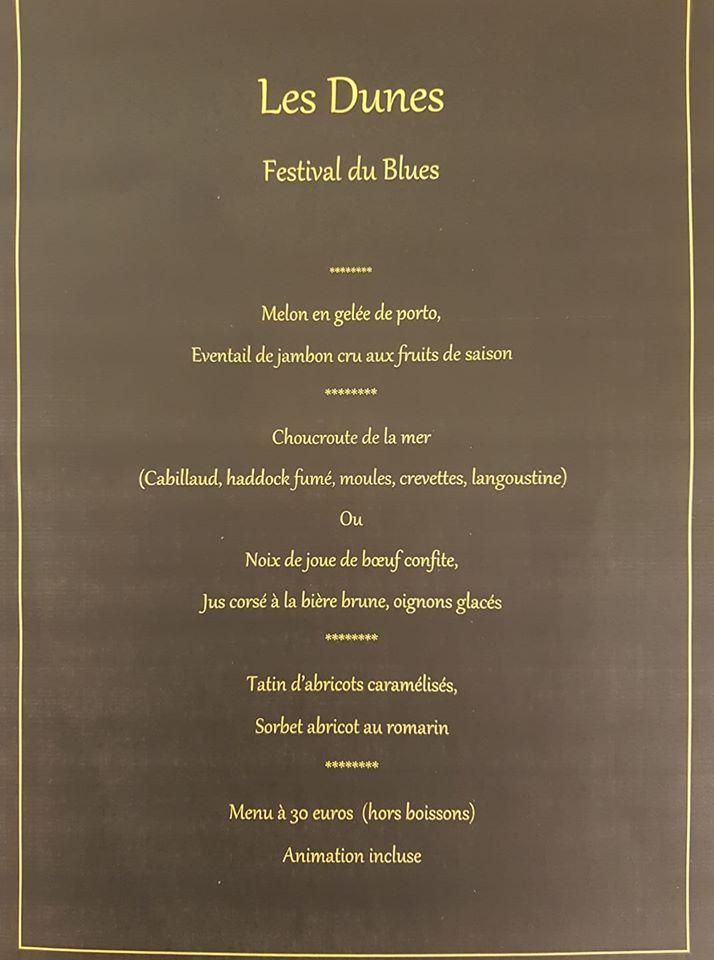 Menu au Hôtel Restaurant Les Dunes, Sangatte