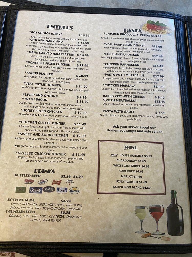 Menu at Gentleman Farmer Restaurant, Glocester