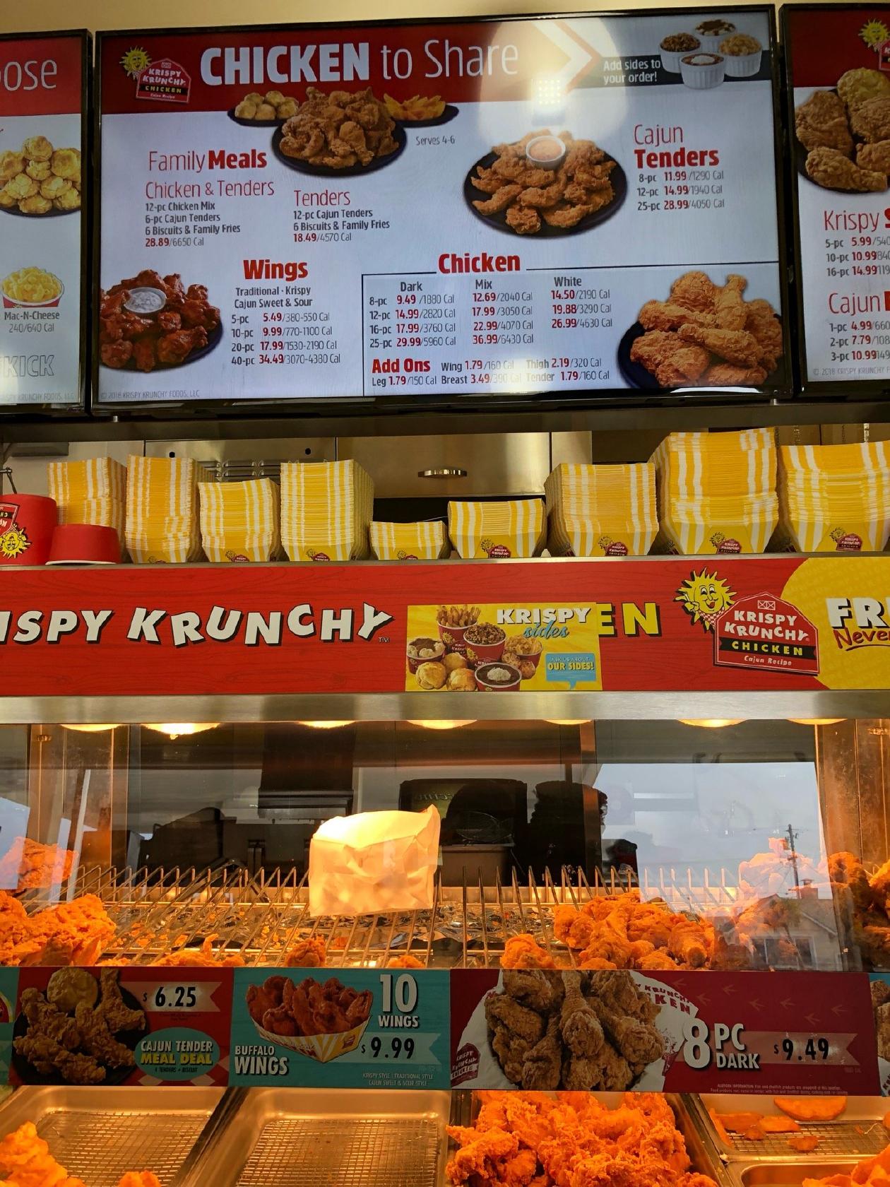 Menu at Krispy Krunchy Chicken fast food, Daly City