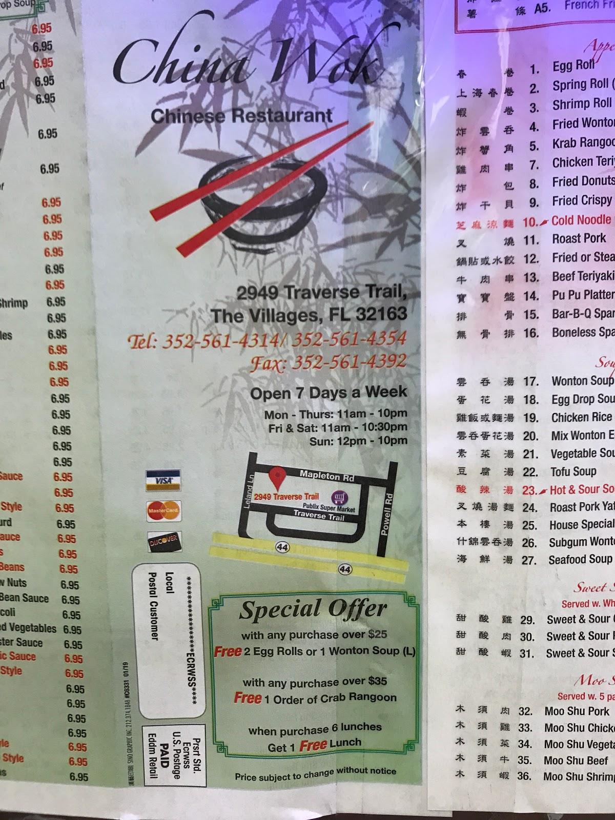 Menu At No 1 Chinese Food Restaurant The Villages Traverse Trl menu-at-no-1-chinese-food-restaurant-the-villages-traverse-trl
