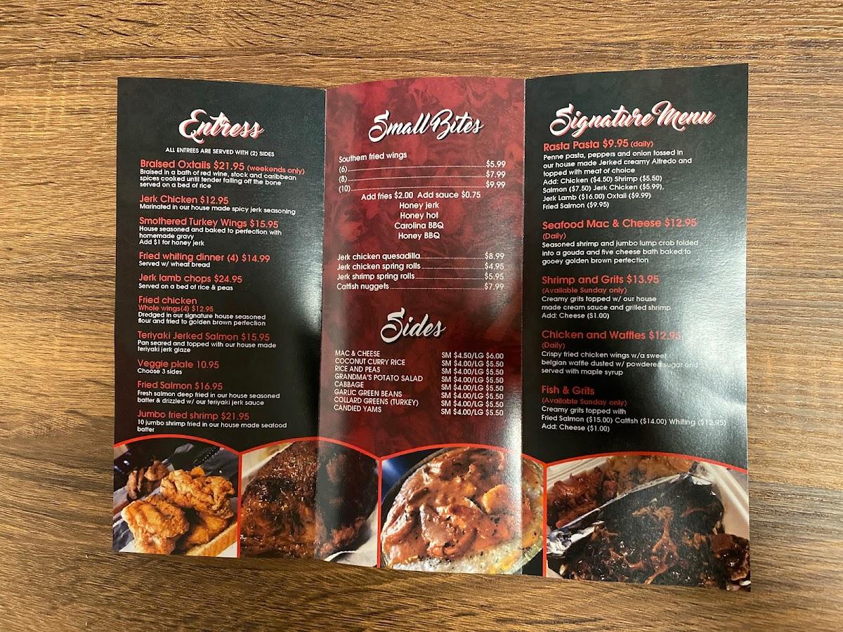 Menu at Blended Flavors Restaurant & Bar, Linden, 628 W St Georges Ave