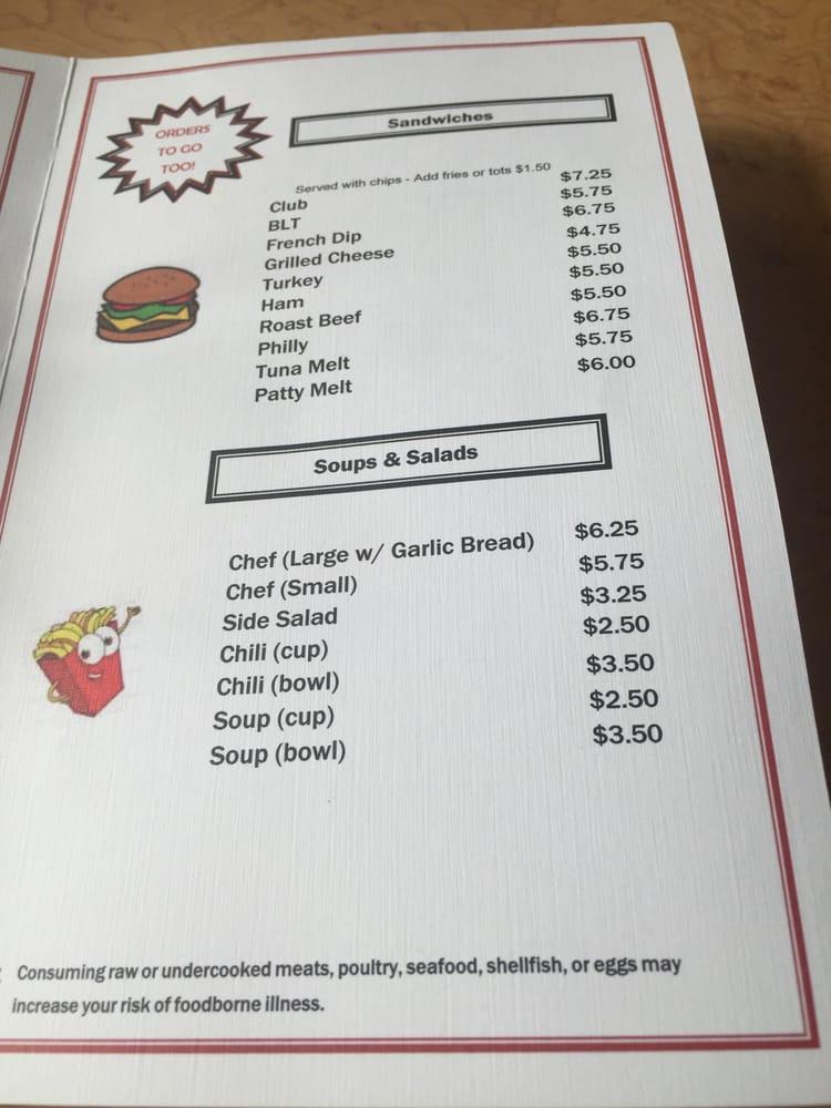 Menu at Kc's Deli pub & bar, Portland