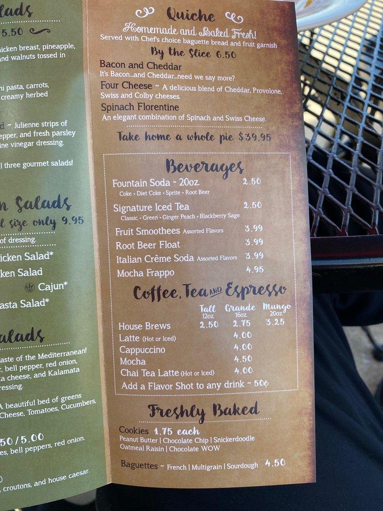 Menu at Anastasia's Café cafe, Fort Wayne, W Jefferson Blvd