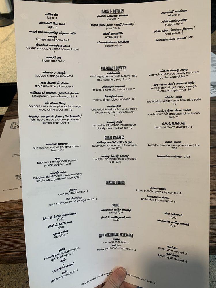 Menu at Bramble Breakfast & Bar Broken Arrow, Broken Arrow